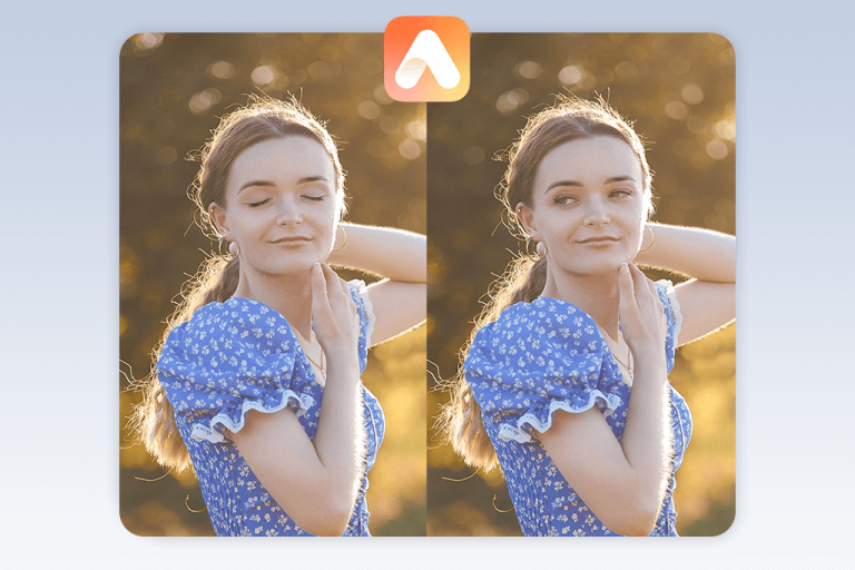 App to Open Eyes in Photos Online